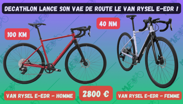 Decathlon lance le Van Rysel E-EDR, son premier VAE de route